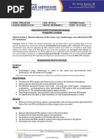 PET Scan Report Format Example Sample Template Drlogy Lab Report | PDF ...
