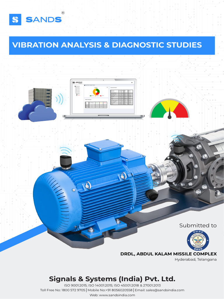 DRDL, Vibration Analysis & Diagnostic Report | PDF | Pump | Bearing (Mechanical)