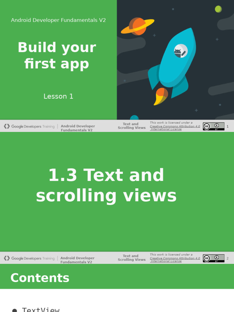 Android Text and Scrolling Views Guide | PDF | Html | Creative Commons