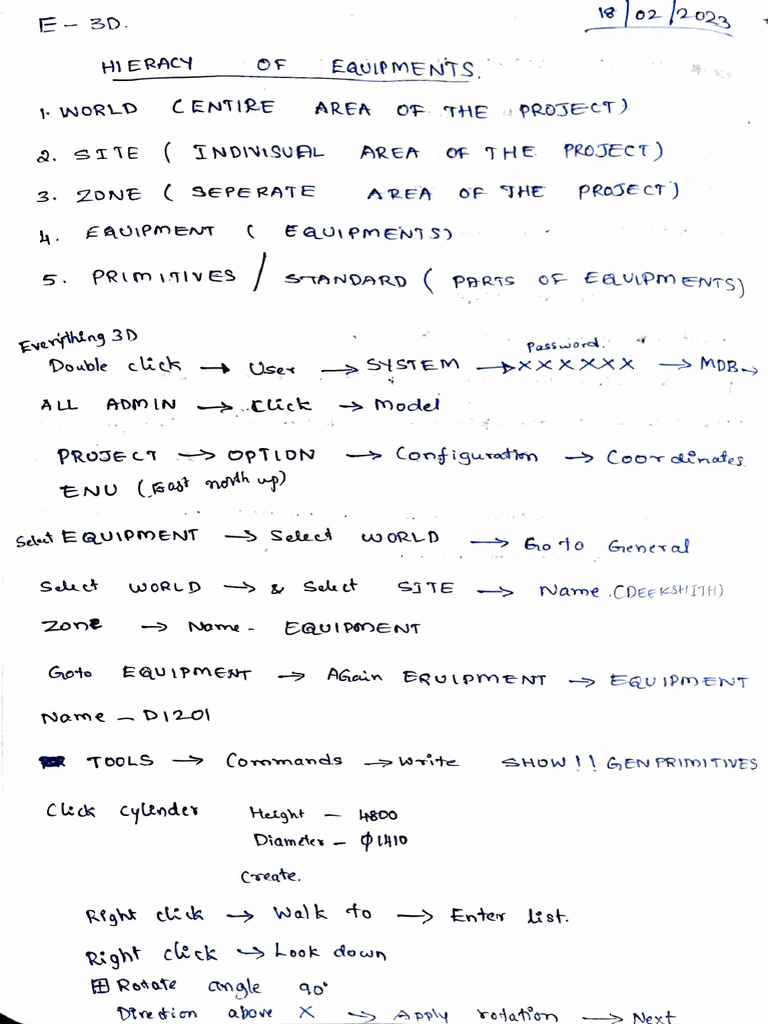 E3D Software Notes | PDF | Plumbing