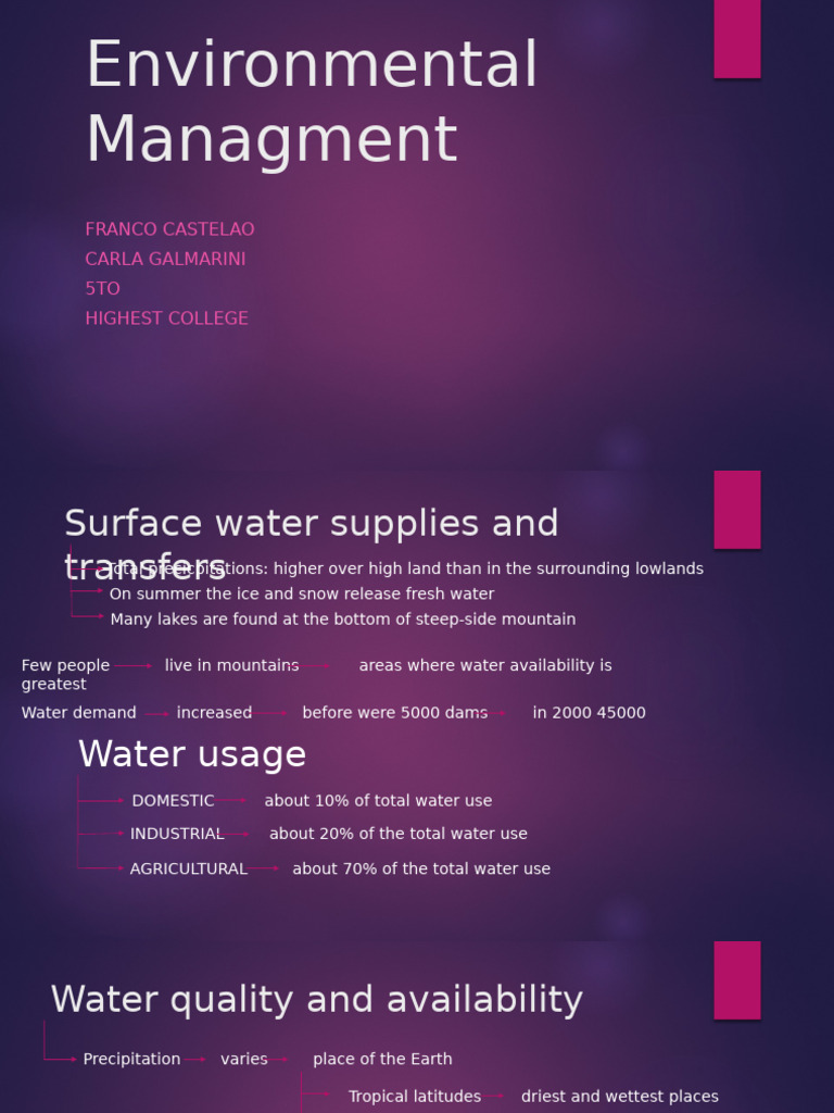 Environmental Managment | PDF | Water Pollution | Water