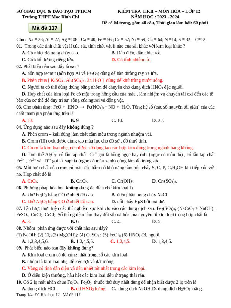 ĐỀ HK2 - 02 | PDF