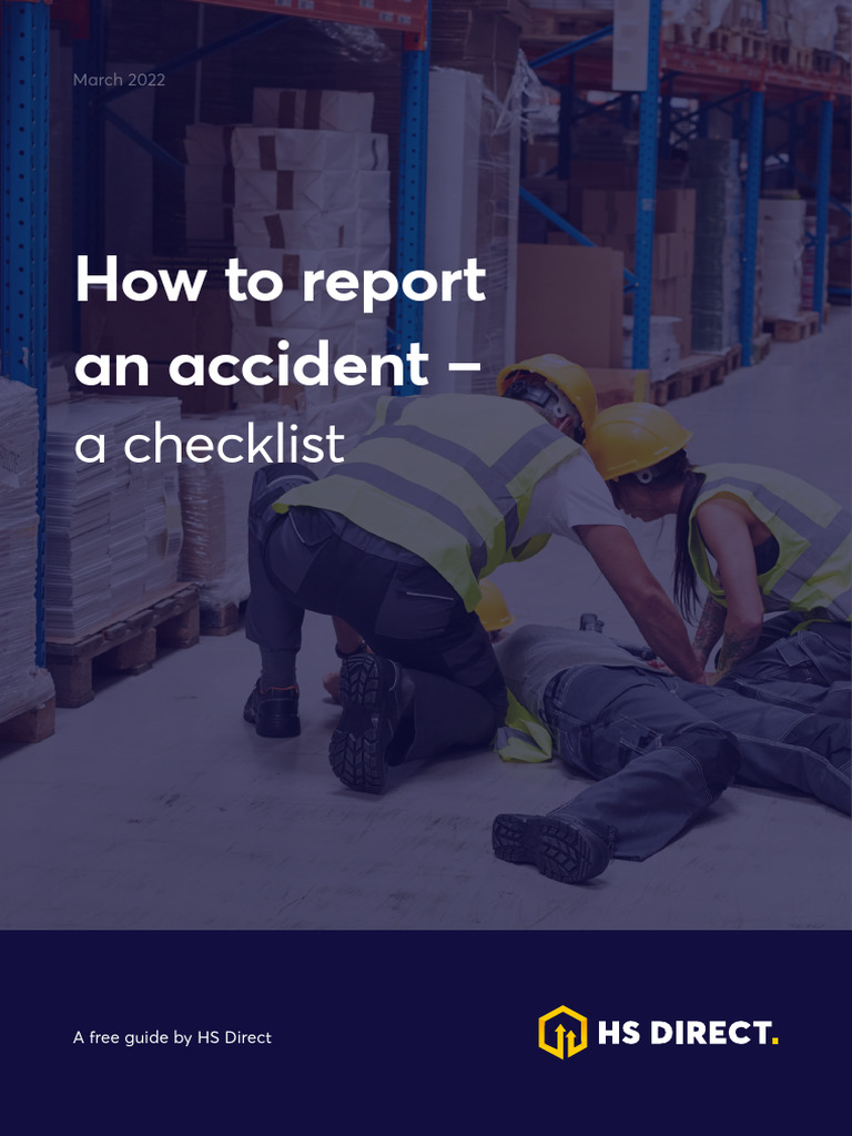 Accident Reporting Checklist 170322 | PDF | Occupational Safety And ...