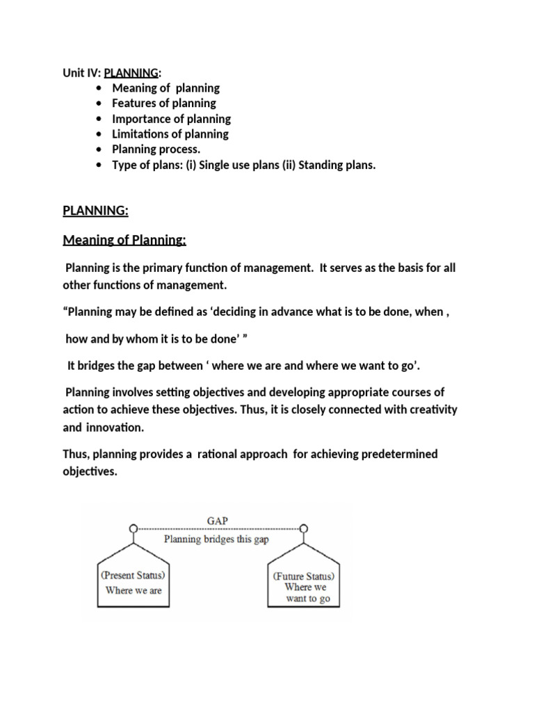 Ch.4 Planning | PDF | Policy | Planning