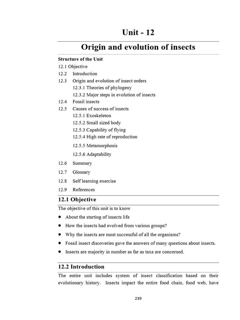 1203 - Origin and Evolution of Insects | PDF | Insects | Hexapoda