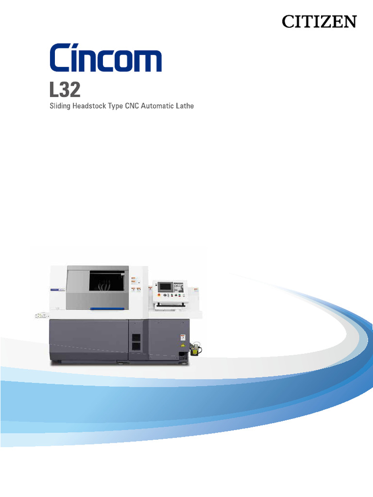 Cincom L32 201603 | PDF
