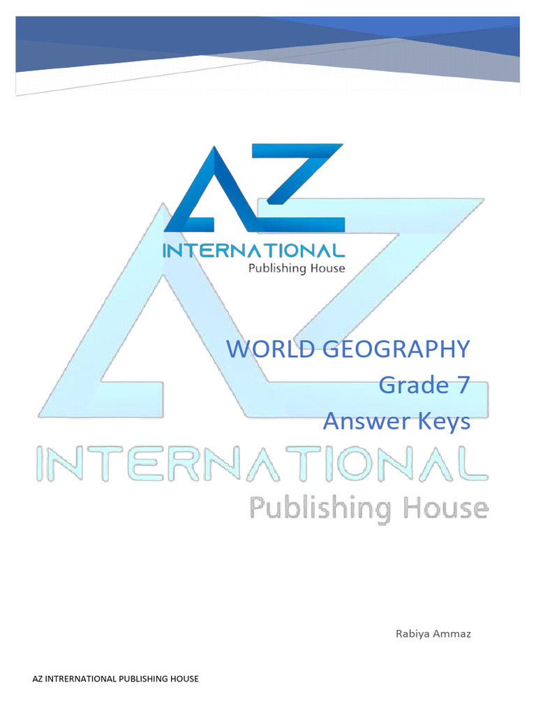 GEO Class 7 Answer Key | PDF | Water Purification | Erosion