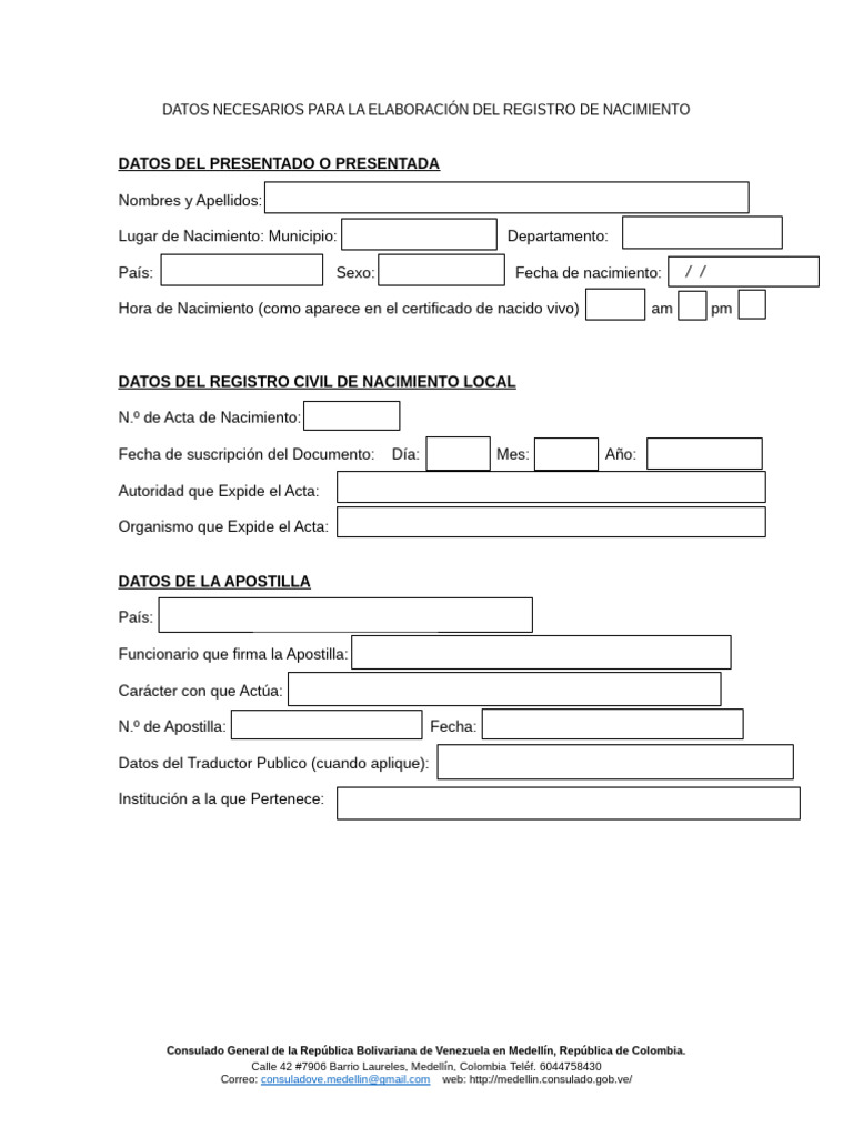 PLANILLA A Nacimiento | PDF | Gobierno y personalidad