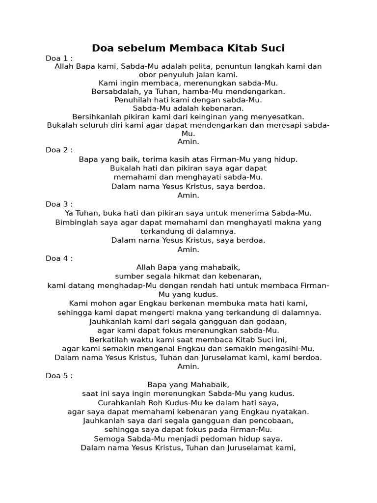 Doa Koronka Khusus | PDF