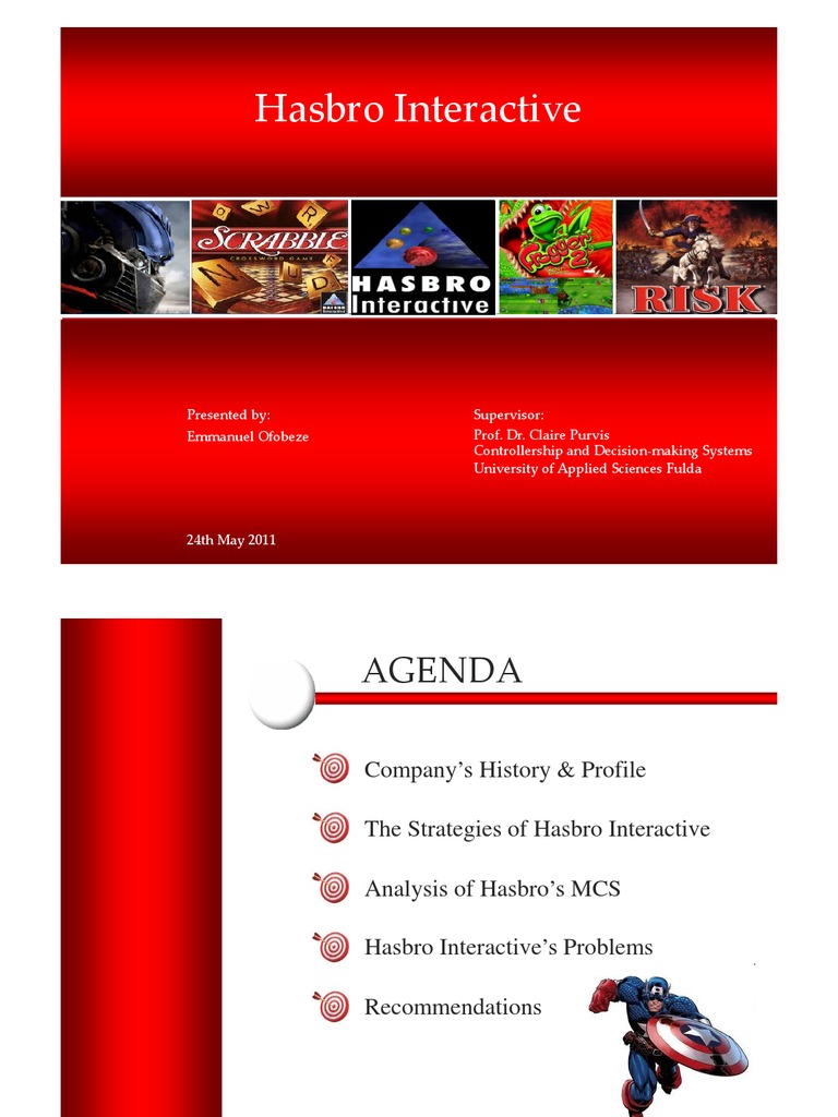 Hasbro Interactive Strategy Review | PDF | Hasbro | Strategic Management