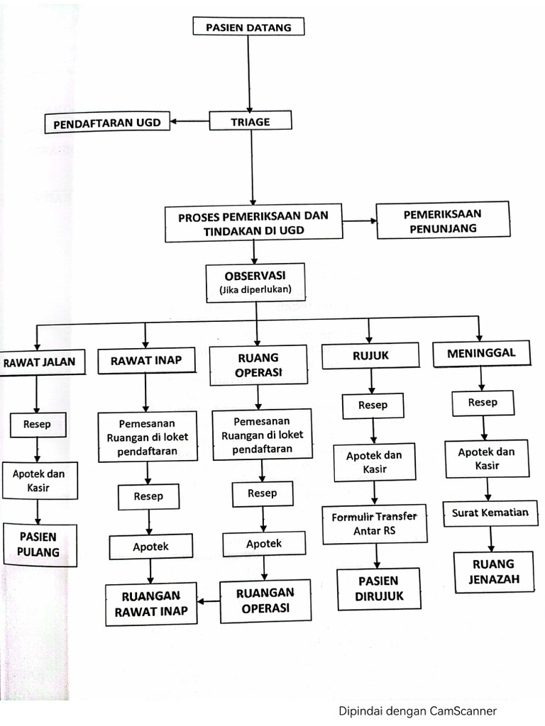 Diagram Alur Pelayanan Igd | PDF