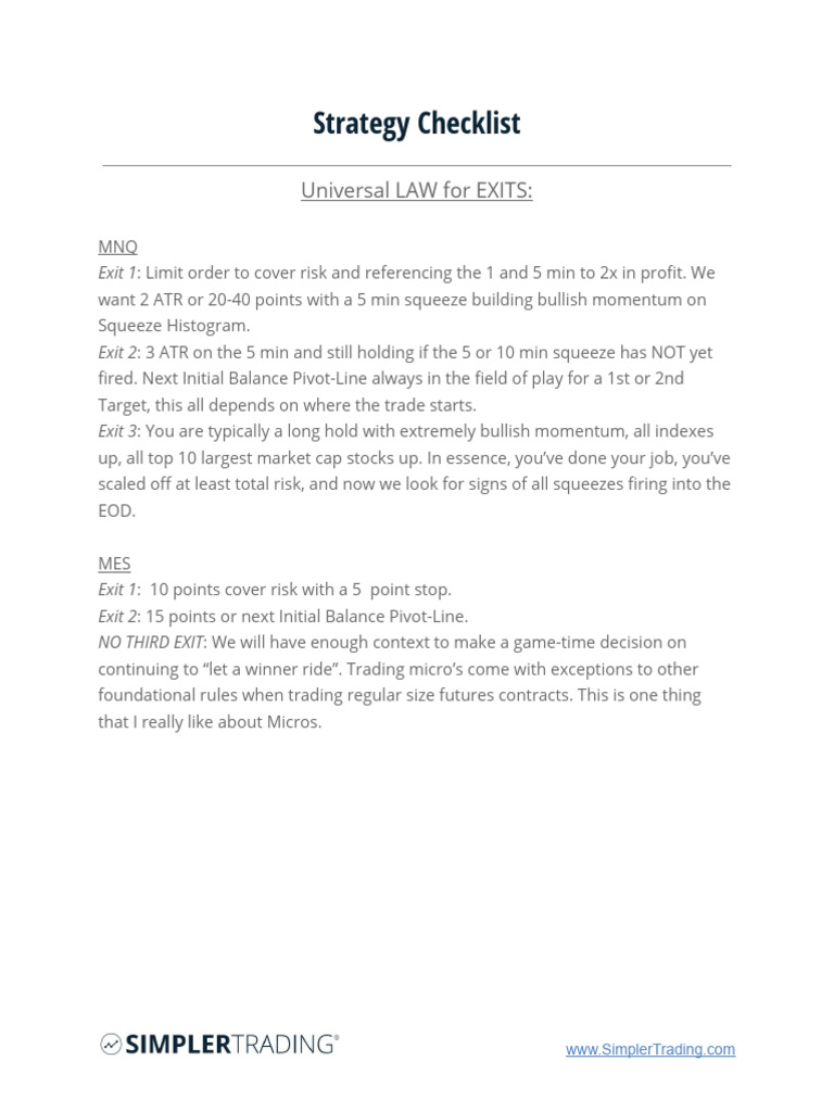 Strategy Checklist | PDF