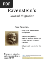 Ravenstein Laws of Migration | PDF | Human Migration | Migrant Worker