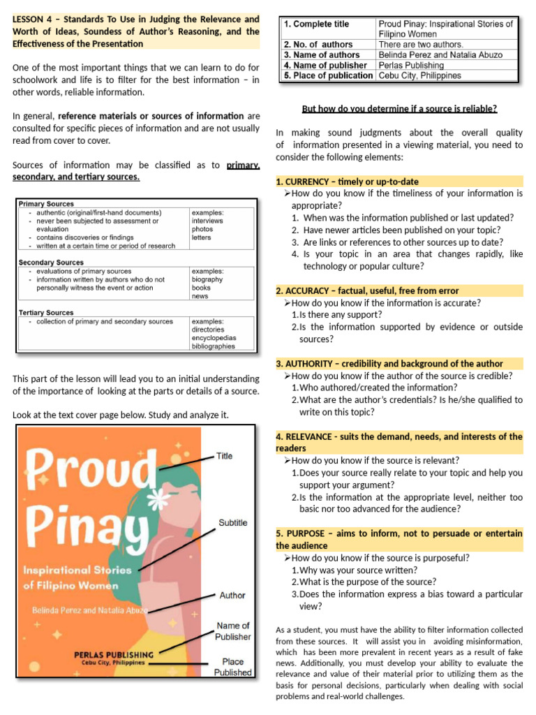 Evaluating CAARP for Reliable Sources | PDF | Information | Communication