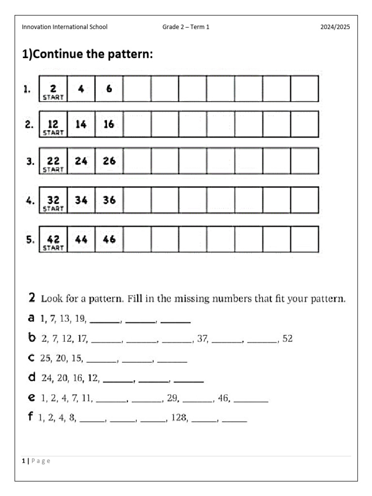 Grade 2 Math Activities Term 1 2024 | PDF | Art