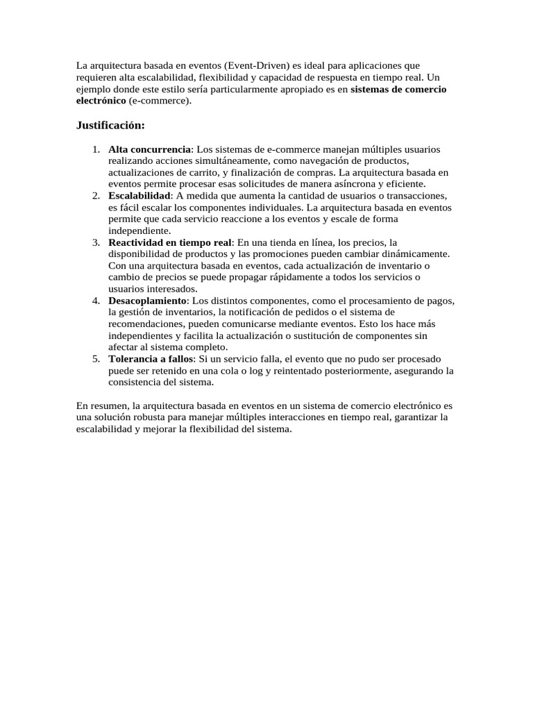 La Arquitectura Basada en Eventos | PDF