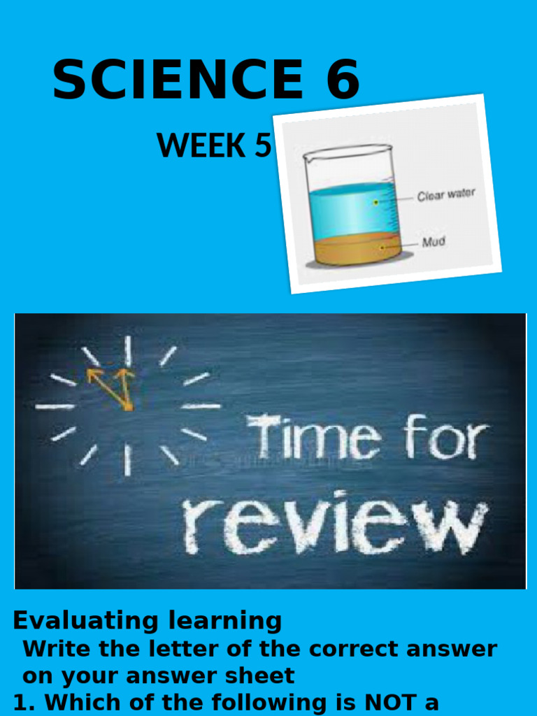 Q1_L5_Decantation | PDF | Mixture | Colloid