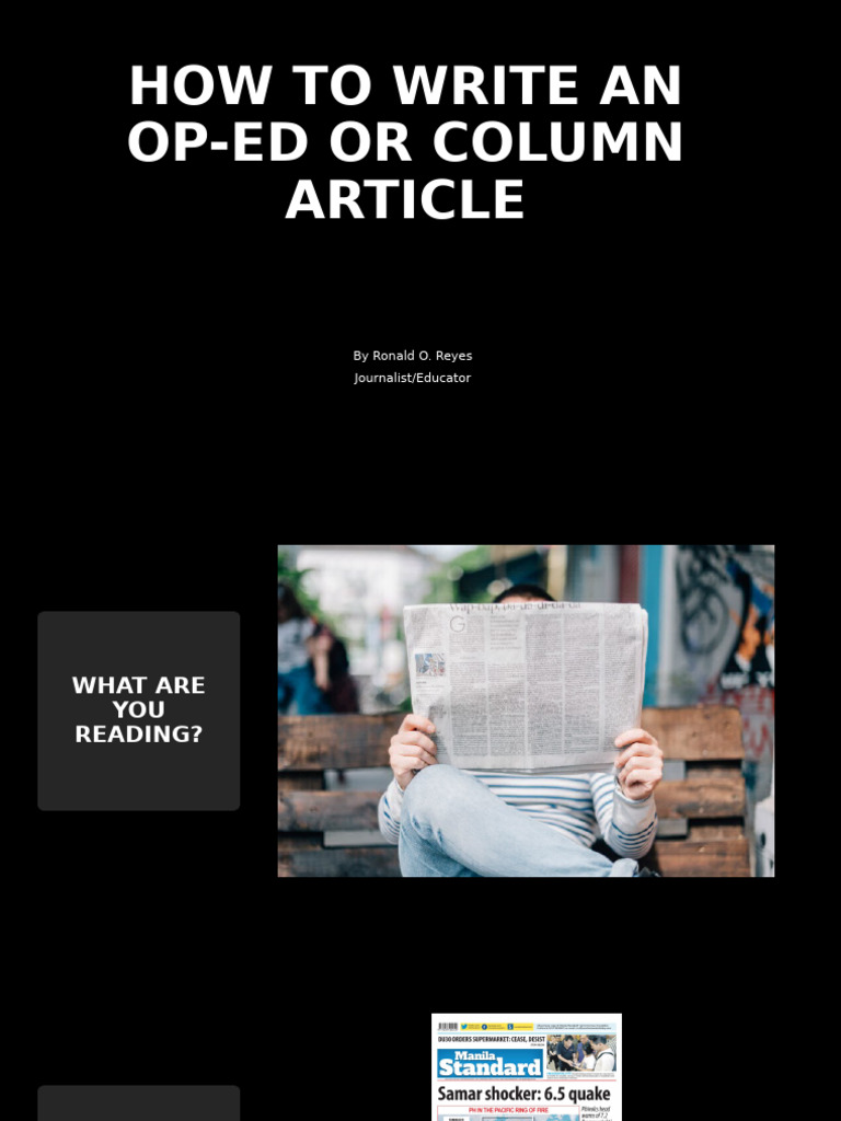 Column Writing 2024 | PDF | General Fiction