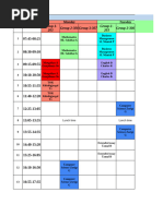 7B Class Timetable 2023-2024 | PDF