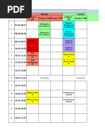 7B Class Timetable 2023-2024 | PDF