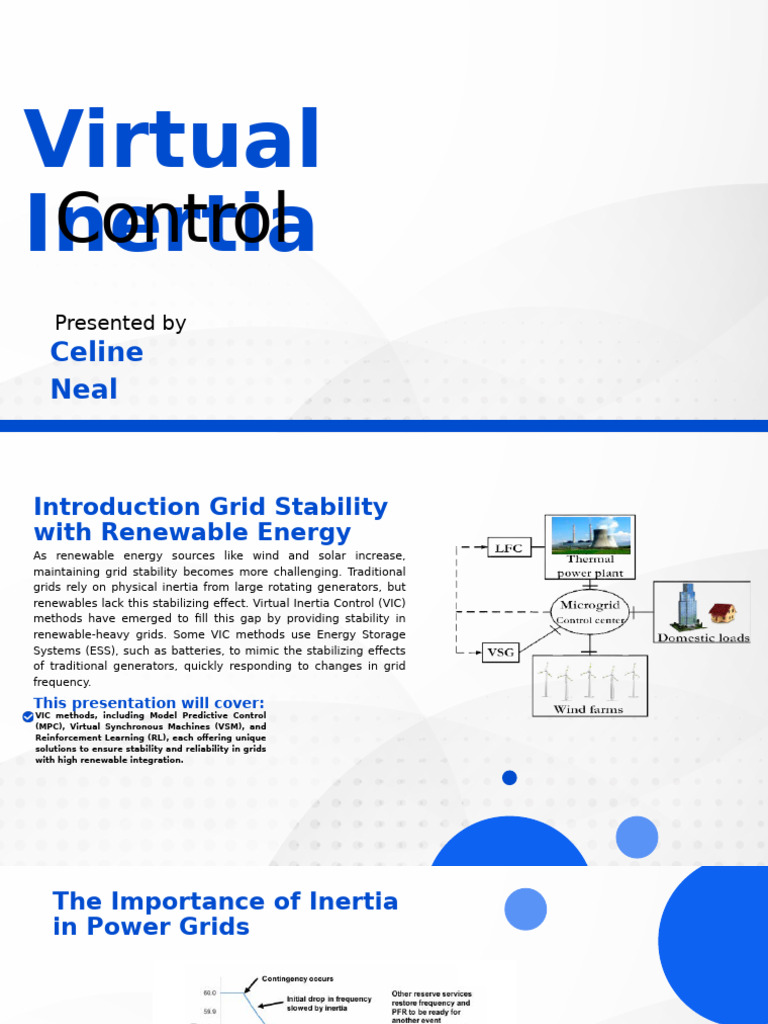 Power Point Virtual Inertia Control | PDF | Electrical Grid | Control Theory