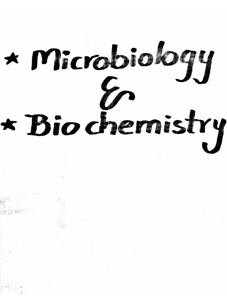 Micro & Biochemistry Practical | PDF