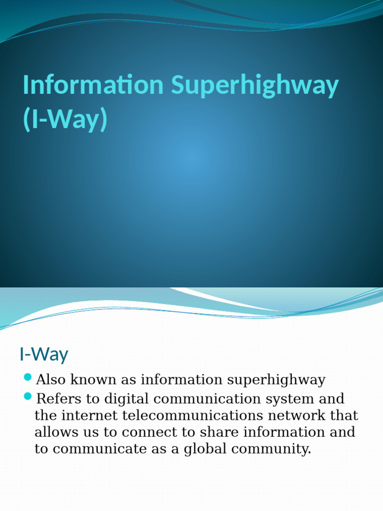 Components of I-Way | PDF | Wi Max | Internet Access