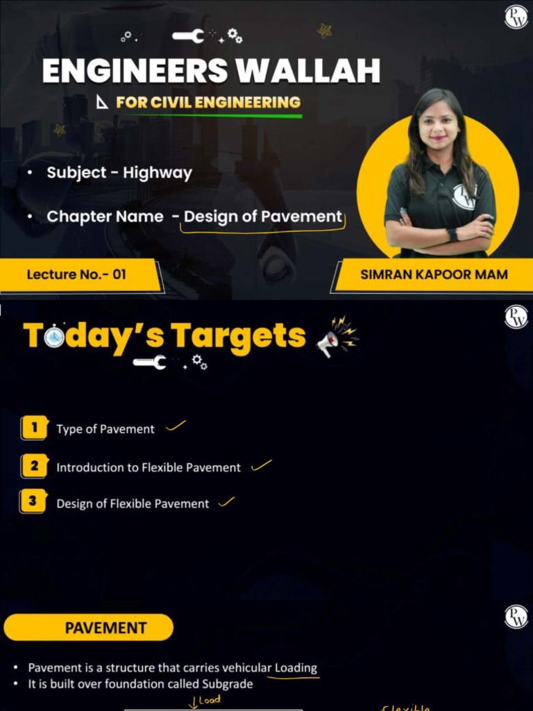 Design of Pavement 01 - Class Notes | PDF