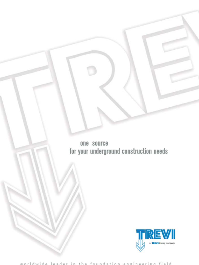TREVI - General Catalogue - UK | PDF | Deep Foundation | Civil Engineering