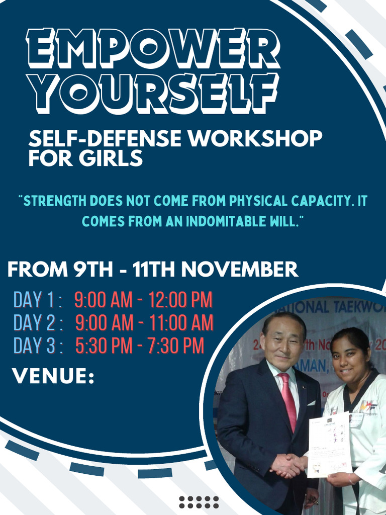 Empowering Self-Defense Workshop for Girls | PDF | Career & Growth ...