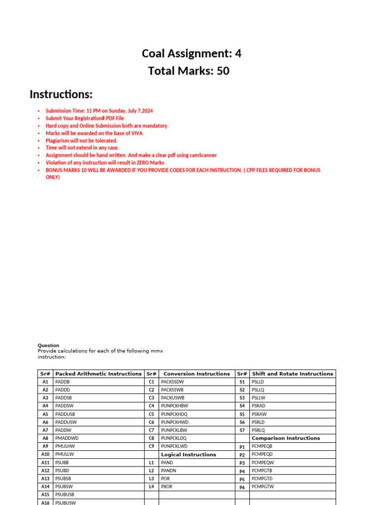 Coal Assignment Template | PDF | Integrated Truss Structure