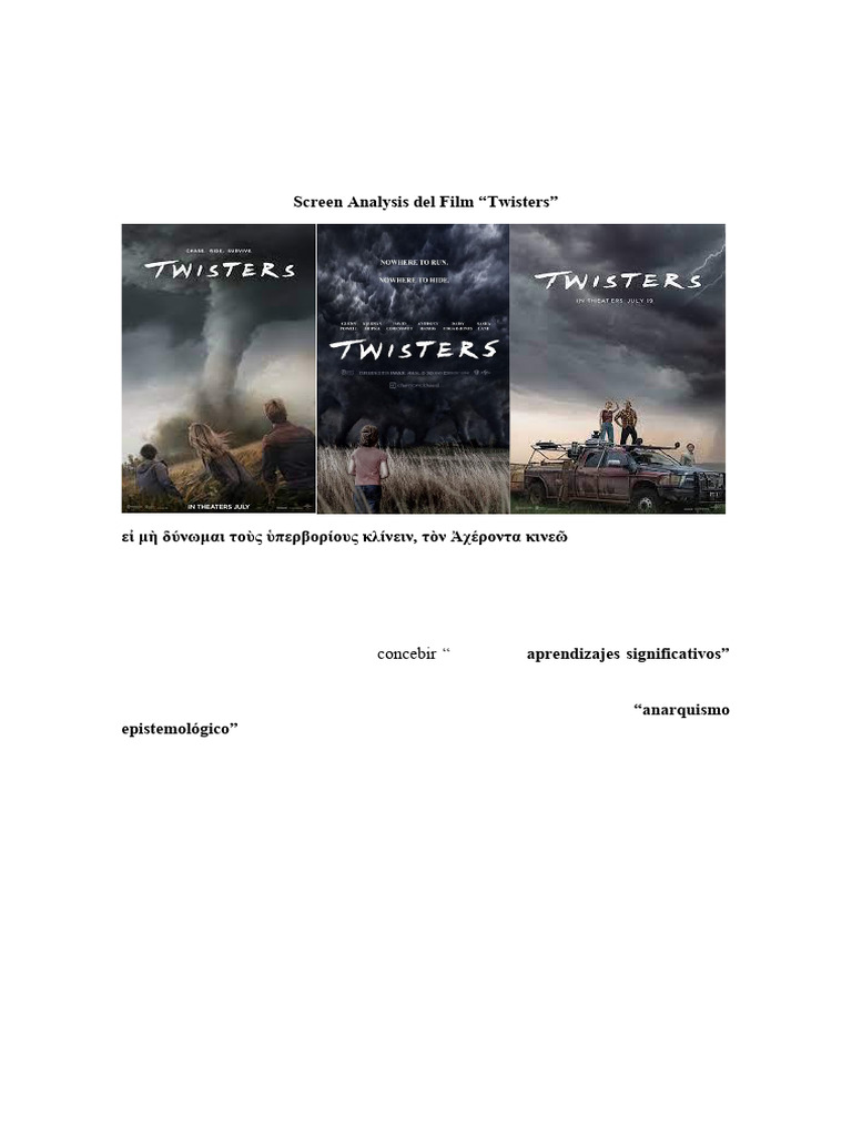 Twisters Screen Analysis | PDF | Tornados | Toma de decisiones