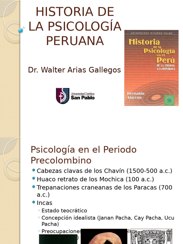 Historia de La Psicología Peruana | PDF | Sicología | Perú