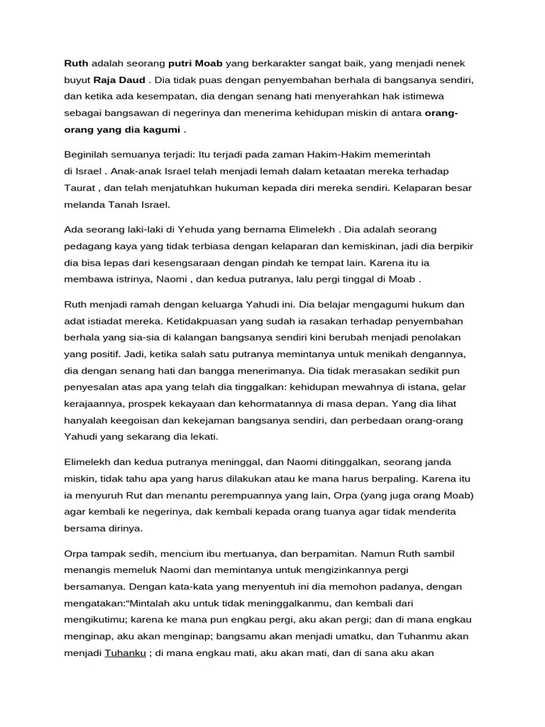 Kisah RUTH | PDF