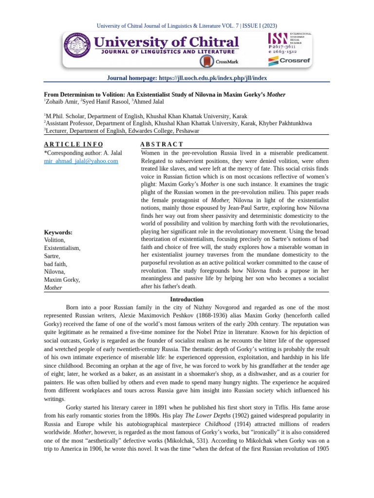 253-262 Zohaib Amir | PDF | Existentialism | Feminism