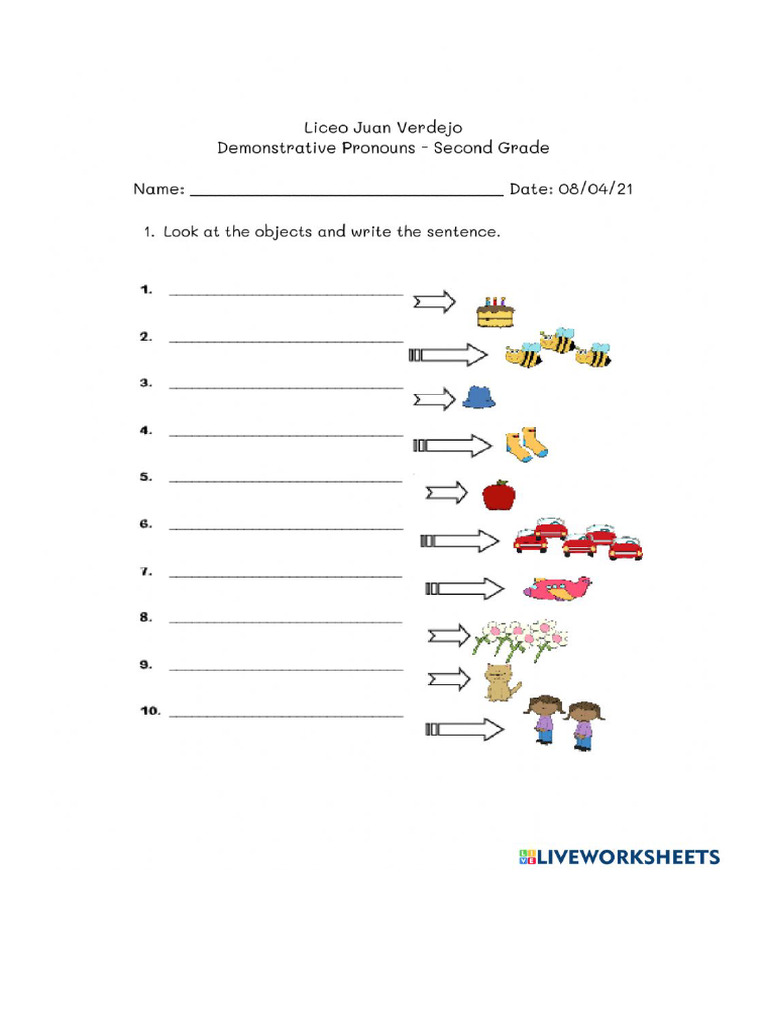 Demonstrative Pronouns | PDF