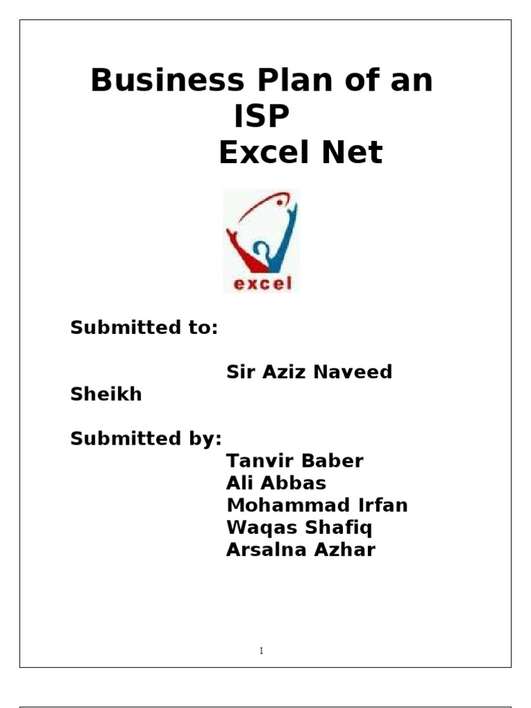 ISP Busniess Plan | PDF | Internet Service Provider | Internet Access