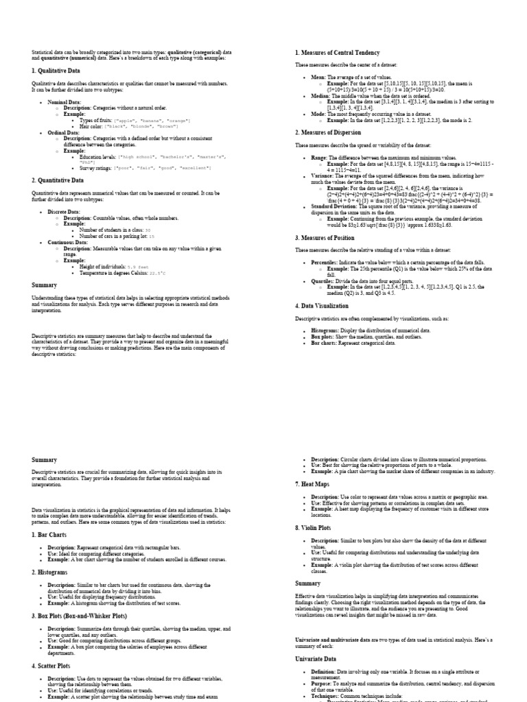 Unit 2 - Merged | PDF | Mean | Skewness
