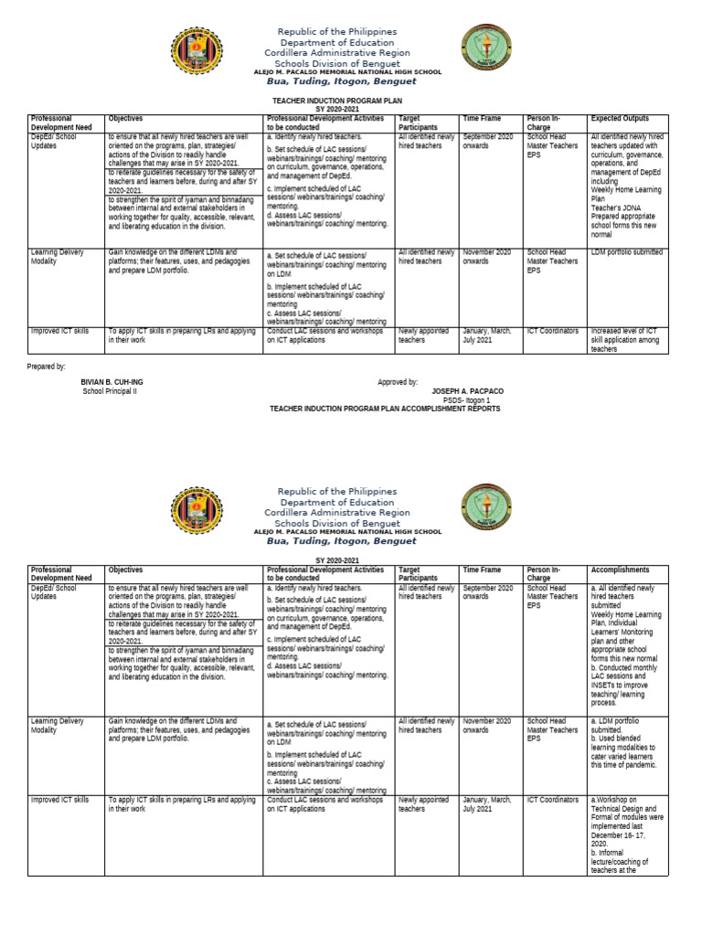 TIP PLAN | PDF | Mentorship | Educational Technology