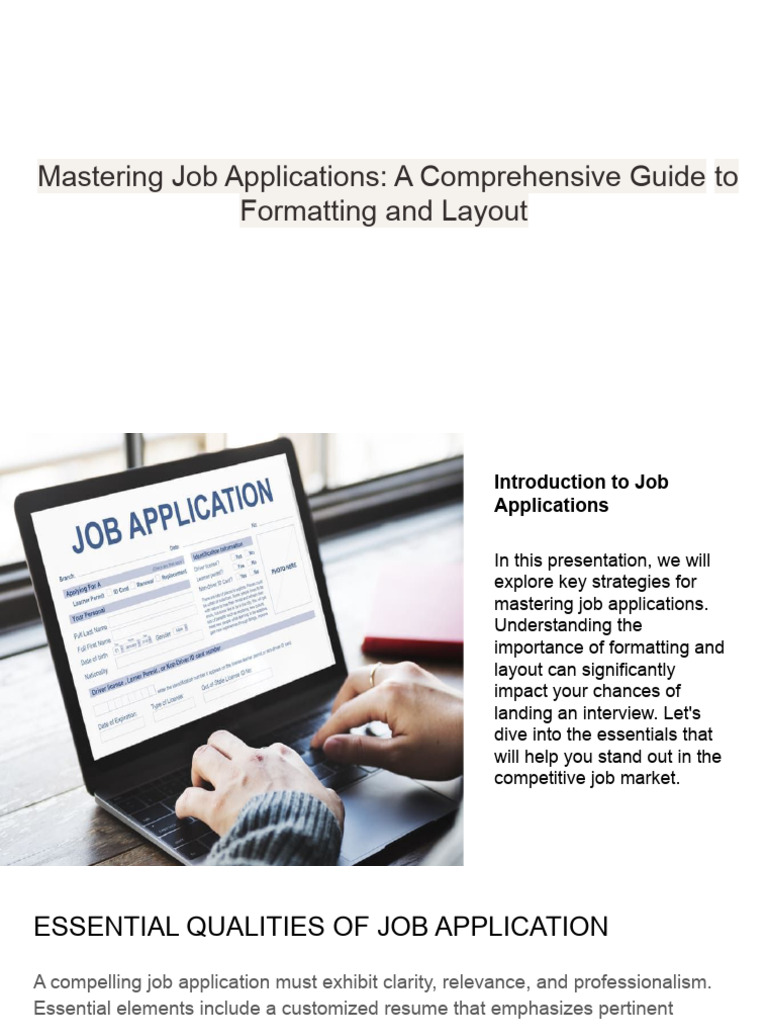 JOB APPLICATION LAYOUT | PDF