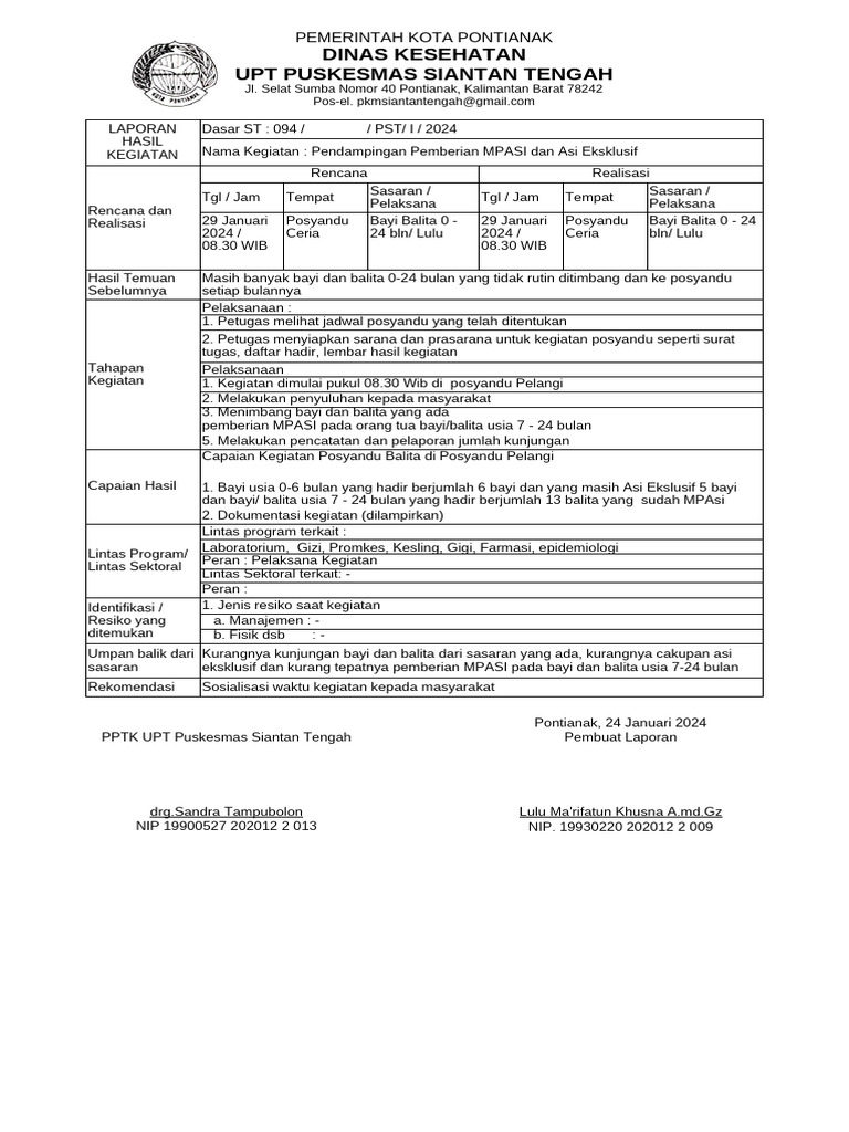 LHK Dan Lampiran Asi Eks Ceria | PDF