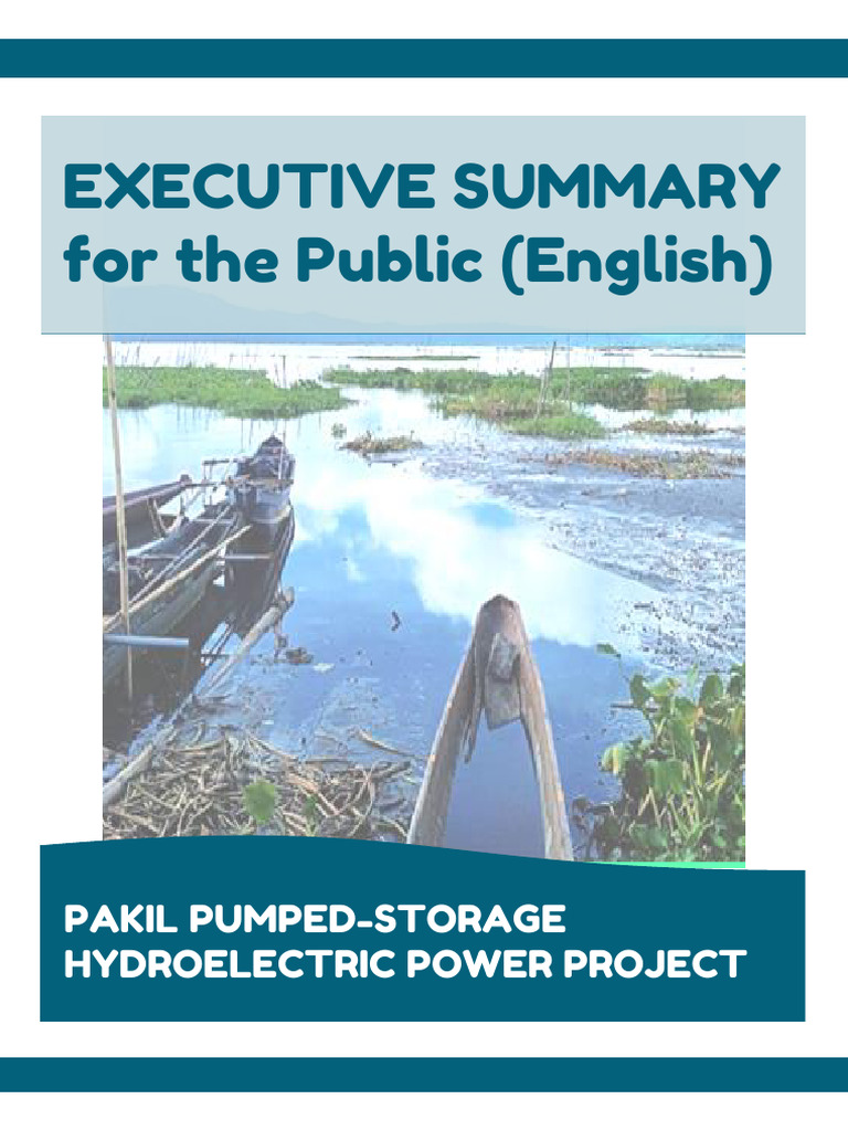 C. Pakil PSHPP ESP English | PDF | Energy Storage | Power Station