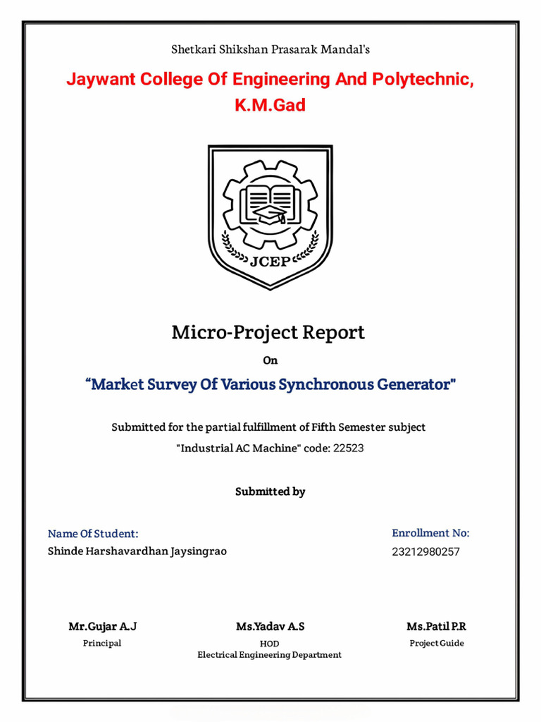 Micro Project - IAM 2024 25 | PDF