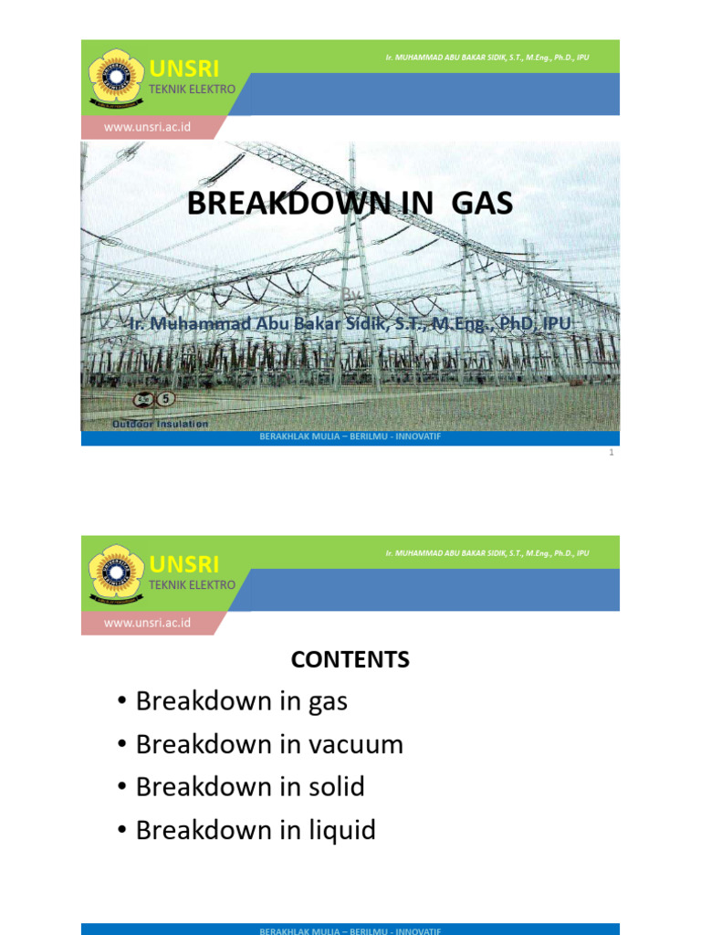 3 Mabs Breakdown in Gas | PDF | Ionization | Electrical Breakdown