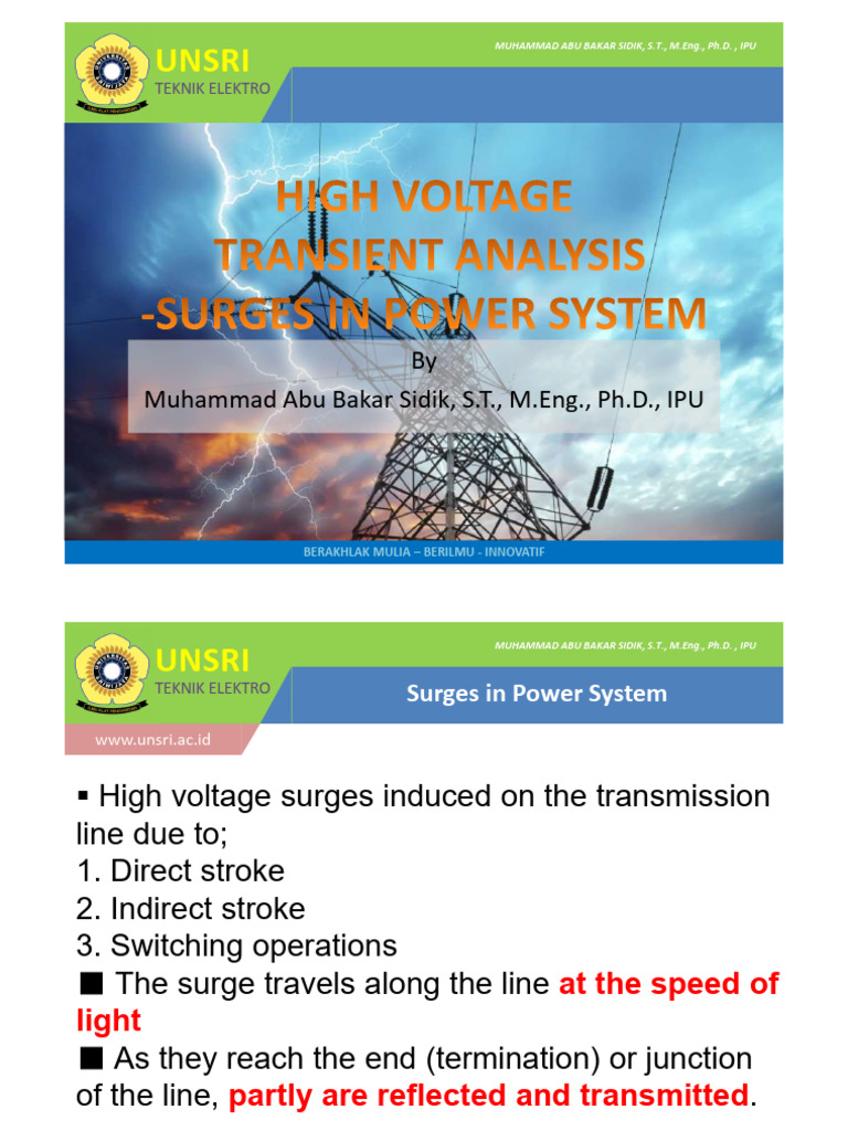 5 MABS High Voltage Transient Analysis | PDF | Transmission Line ...