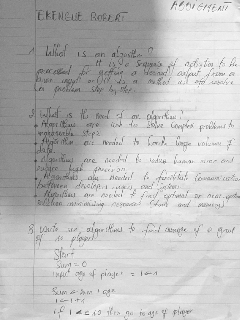 Algorithms Assignment | PDF