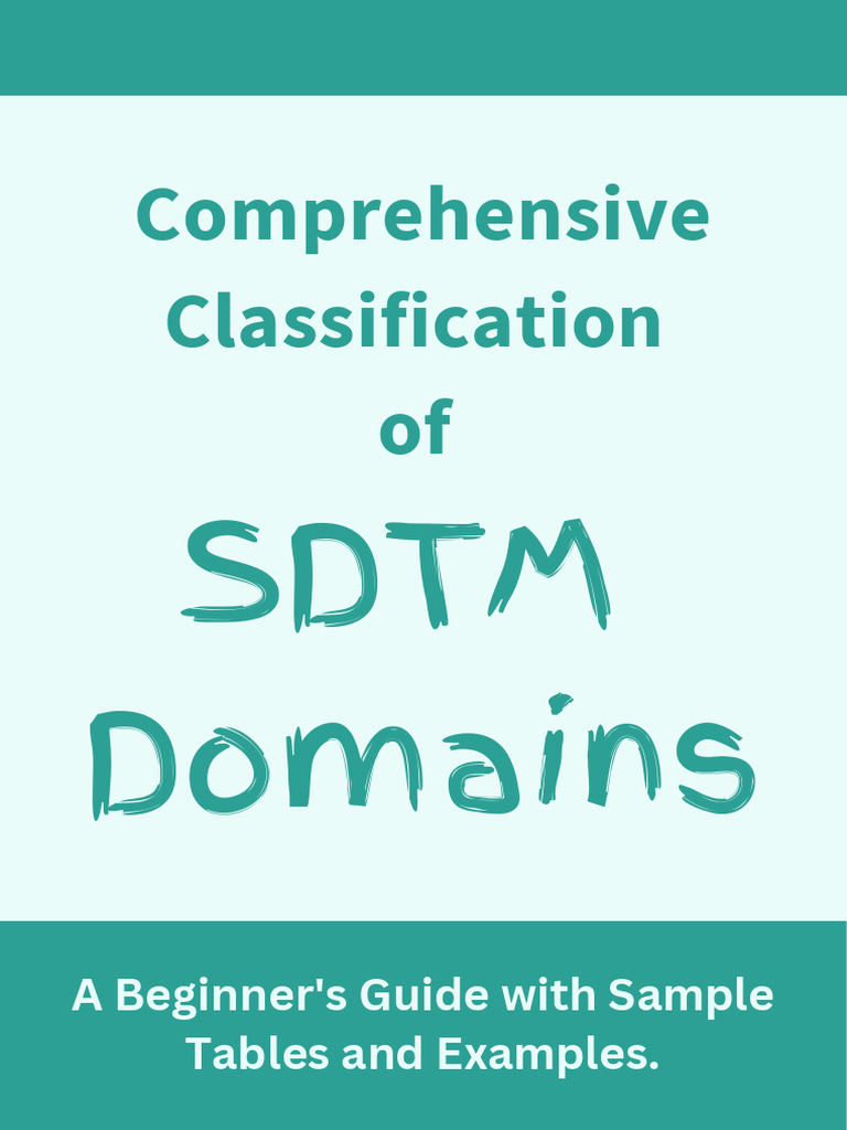 SDTM Domains | PDF | Clinical Trial | Pharmacokinetics