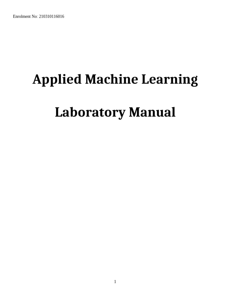 AML__LAB_MANUAL_Yash | PDF | Matrix (Mathematics) | Median