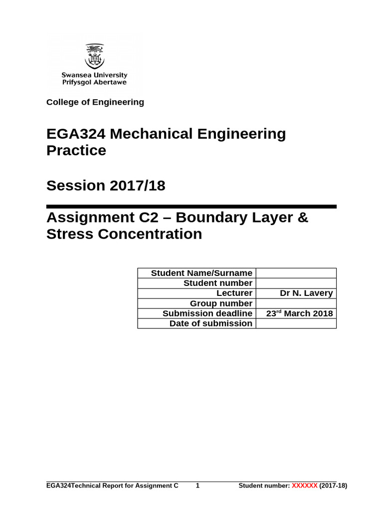 EGA324-C2-Surname-StudentID-000000 (17-18) - BL and Stress ...