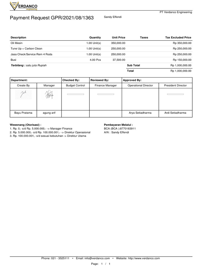 General Payment Report | PDF
